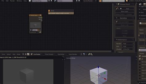No Render Output Node In Scene Lighting And Rendering Blender