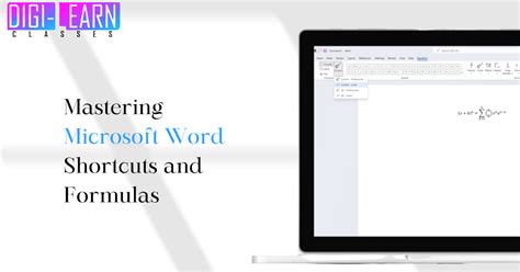 microsoft word formulas shortcut keys word