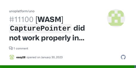 Wasm `capturepointer` Did Not Work Properly In Firefox · Issue 11100