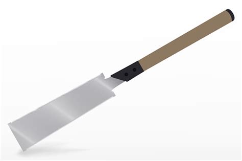 일본어 톱 벡터 쇠톱 고립 된 그림입니다 톱톱 목수 도구 목재 절단 장비 건설 산업에 대한 스톡 벡터 아트 및 기타 이미지 건설 산업 금속 날 Istock