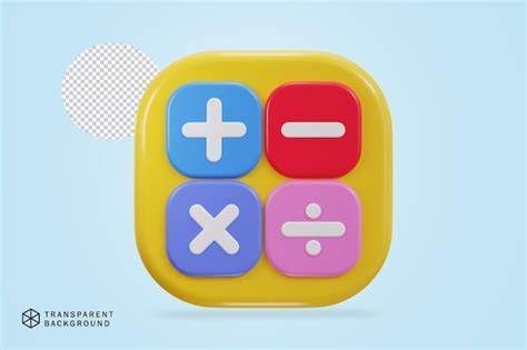 Premium Psd 3d Calculator Math Device Icon