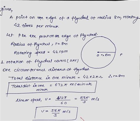 Solved Find The Linear Speed V For The Following A Point On The Edge Of A Course Hero