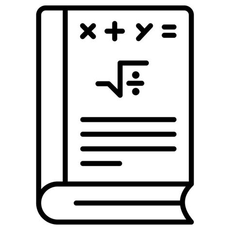 Premium Vector Algebra Book Vector Illustration