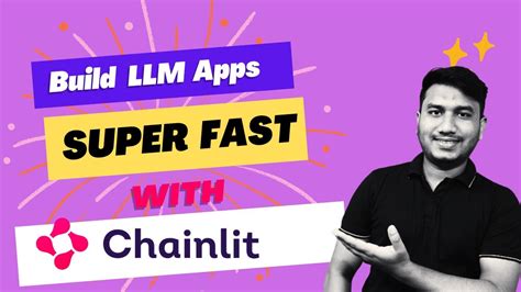 how to build llm apps super fast with chainlit generative ai 🚀 youtube