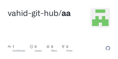 GitHub Vahid Git Hub Aa