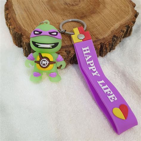 قیمت و خرید جاکلیدی مدل سیلیکونی طرح لاک پشت نینجا کد Db20 مجموعه 4 عددی