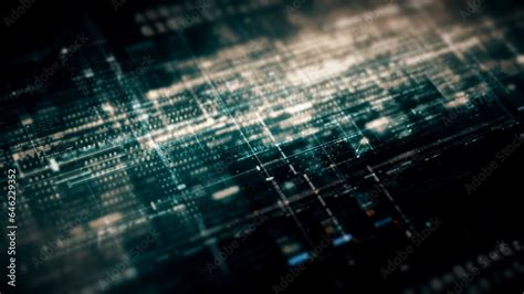 Advanced Data Matrix Simulation Ui With Cutting Edge Digital Environment With A Dynamic And