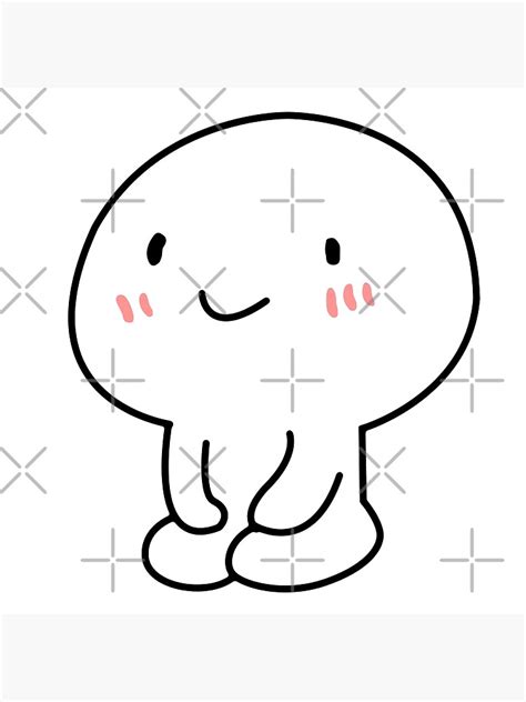 Sitting Cutie Sticker Poster For Sale By S E B Redbubble