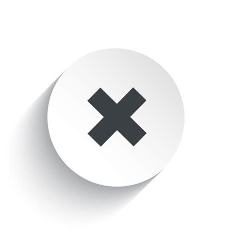 Premium Vector An Icon Incorrect With The Circle Background Plus The