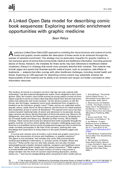 Pdf A Linked Open Data Model For Describing Comic Book Sequences Exploring Semantic