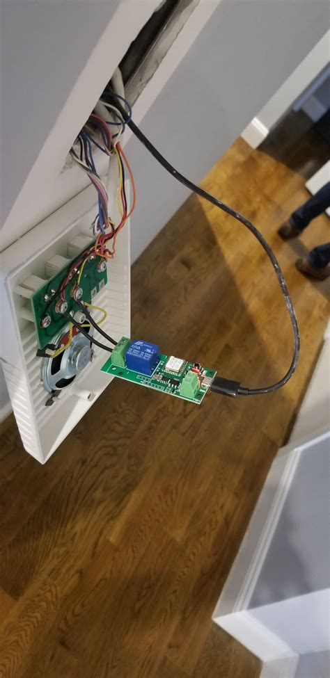 Hooked A WiFi Relay To My Intercom Buzzer Interfaces Great With Alexa And IFTTT Any Way To