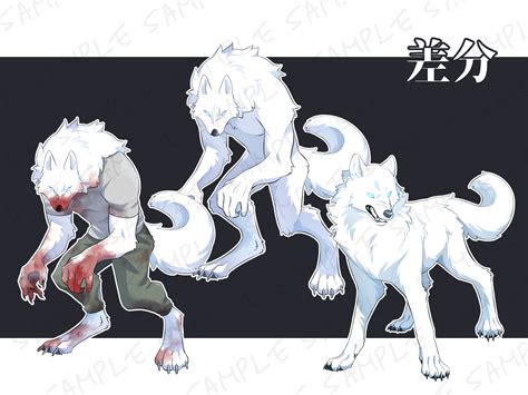 狼・狼人間立ち絵素材 Neon12 Booth