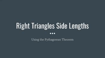 Intro To Pythagorean Theorem By Lizzy Meidinger Tpt