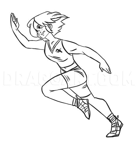 How To Draw A Running Person Drawing Step By Step By Puzzlepieces