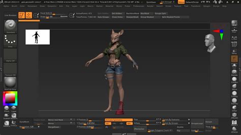 3d Model Deer Girl Game Ready Low Poly 3d Model Vr Ar Low Poly