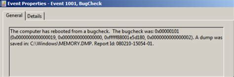 Windows Server 2012 The Computer Has Rebooted From A Bugcheck