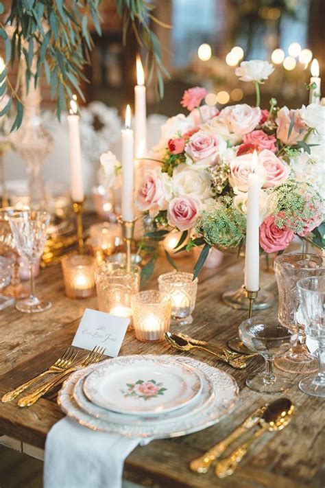 A Lush Romantic Scene Has All The Right Ingredients For A Vintage Glam Wedding Shoot Dripping In