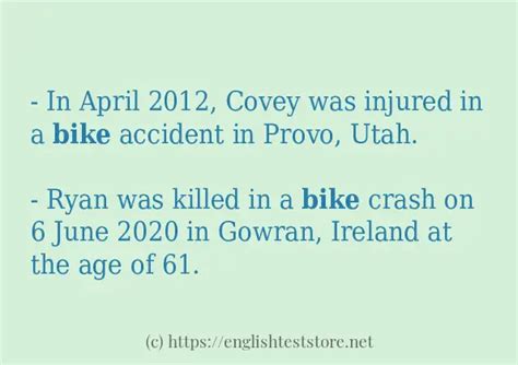 Bike Sentence Examples EnglishTestStore Blog