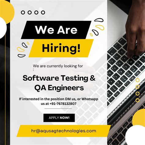 Softwaretesting Qaengineers Hiringnow Jobopening Softwarejobs