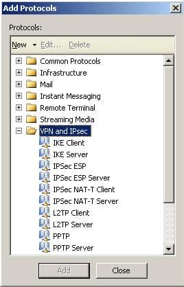 ISA Firewall Quick Tip How To Allow Cisco VPN Client To Connect Through ISA Server
