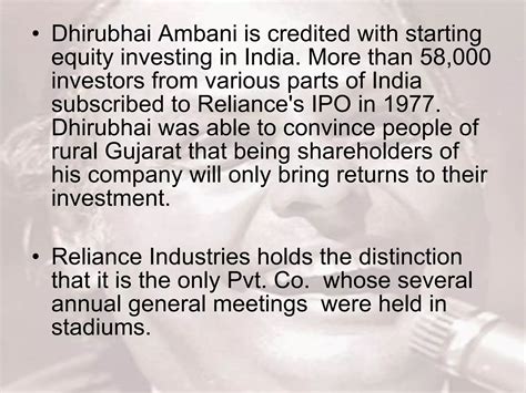 Niraj Dhirubhai Ambani Ppt