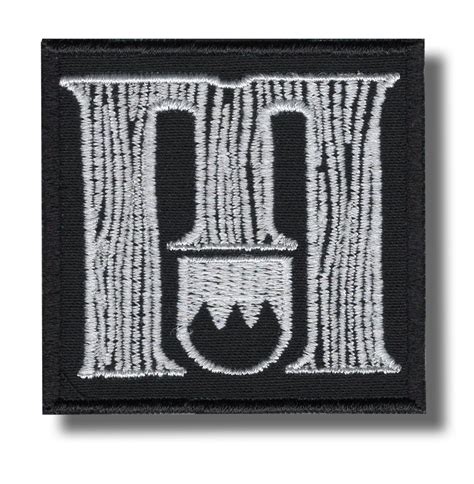 M Embroidered Patch 6x6 Cm Patch