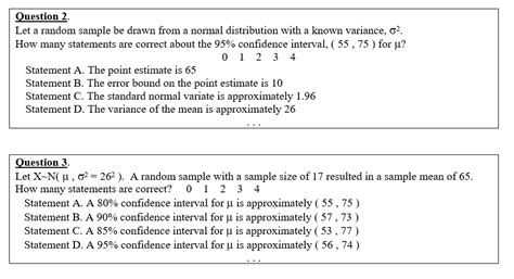 Solved Question Let A Random Sample Be Drawn From A Normal Chegg