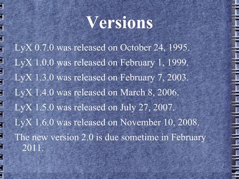 presentation in lyx document processor ppt