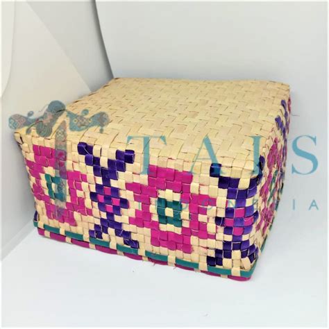 Jual Tais Keranjang Anyaman Daun Lontar Mini Woven Basket Ntt