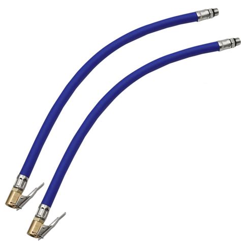 2 Pcs 자전거 자동차 타이어 고무 튜브 펌프 노즐 사양 95mm 블루