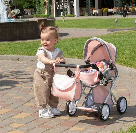 Купить Коляска для ляльки CARRELLO UNICO 9346 PINK з сумкою метал.кор ...
