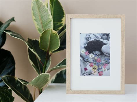 Digital Download Printable Lesbian Sex Pressed Flower Collage Queer Couples Bedroom Art