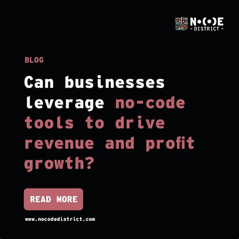 How No Code Tools Boost Business Growth No Code District Posted On