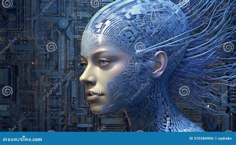 Digital Neural Network Unveiling The Complexity Of Ai Language Stock