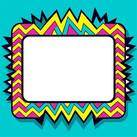 Rectangle Shape Colorful Frame Premium Ai Generated Vector