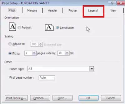 How To Adjust The Legend Space In Microsoft Project