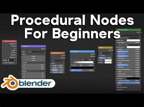 Procedural Nodes For Beginners Blender Tutorial Blender Tutorial Blender Tutorial