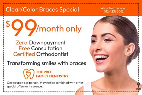 Braces Discount Ads Template Postermywall