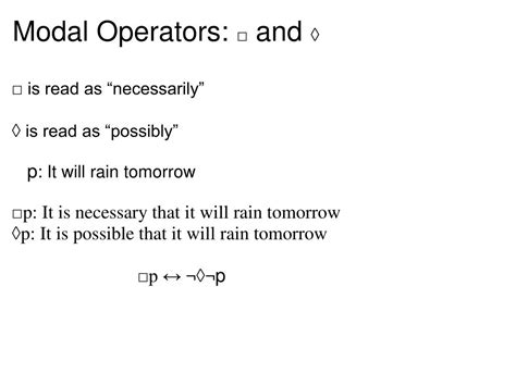 Ppt Modal Logic Powerpoint Presentation Free Download Id1432449