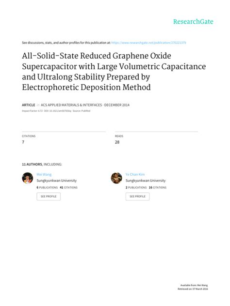 All Solid State Reduced Graphene Oxide Supercapacitor With Large Pdf