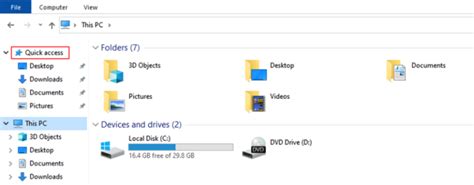 آموزش تنظیمات Quick Access در ویندوز دسترسی سریع