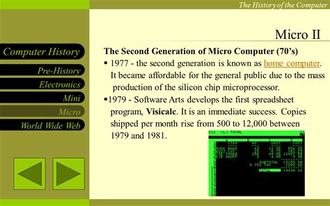 What Was The First Spreadsheet Program In A History Of The Computer Ppt