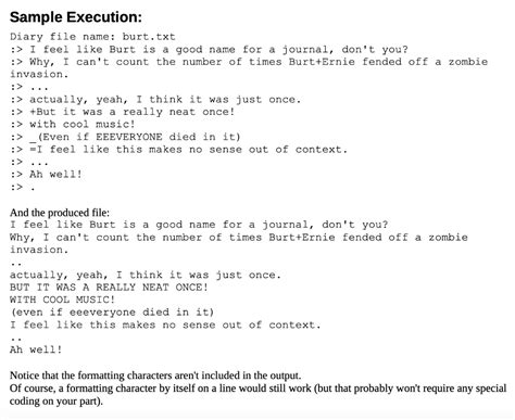 Solved Ues Python You Ll Be Writing A Very Simple Diary Chegg
