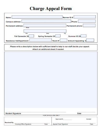 Free 34 Appeal Form Samples In Pdf