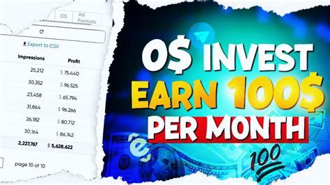🔥 Earn 100 In Per Month With 0 Investment Youtube