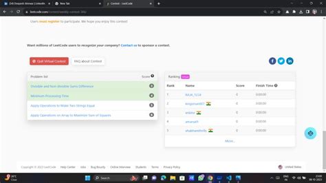 Deepesh Ahirwar On Linkedin Leetcodeweeklycontest366