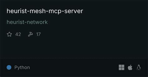Mesh Agent Mcp Server Glama
