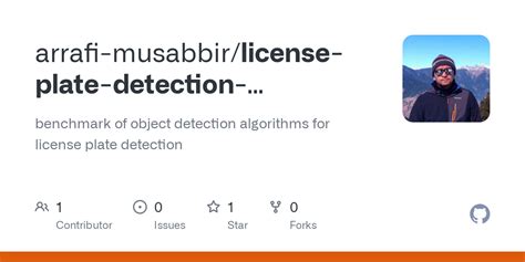 Github Arrafi Musabbir License Plate Detection Recognition Benchmark Of Object Detection