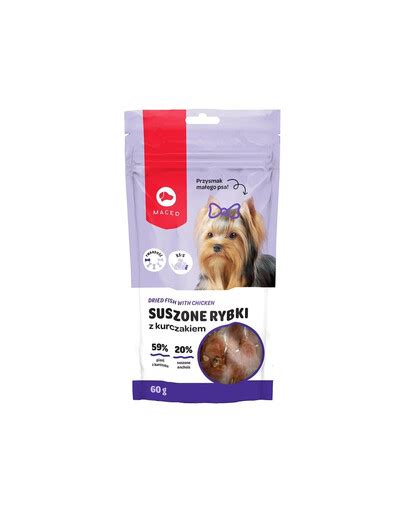 Maced York Džiovinta žuvis Su Vištiena 60 G