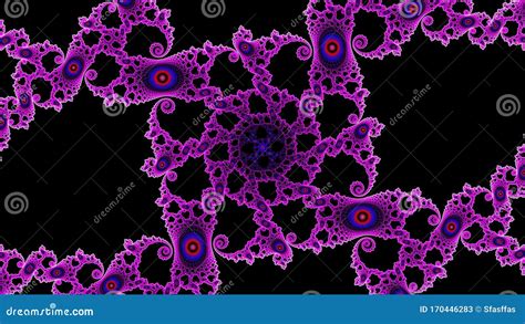 A Mandelbrot Fractal Zoom Illustration Stock Illustration